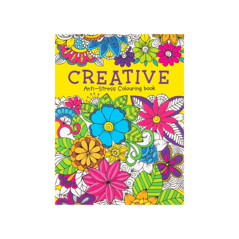 The Mini Book of Colouring Floral | Adult Colouring Books - B&M