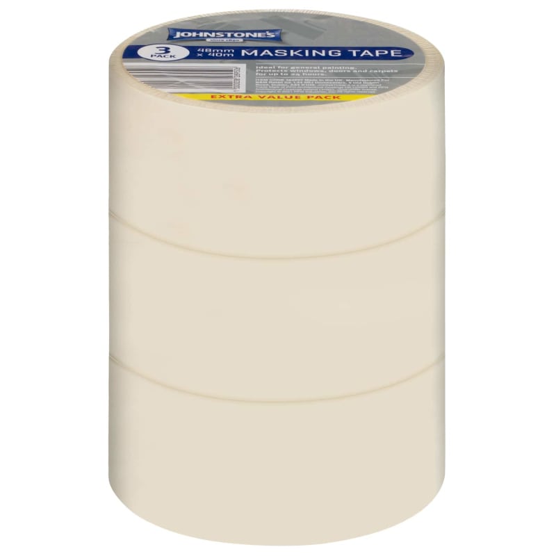 Johnstone's Masking Tape 48mm x 40m 3pk | Duct Tape - B&M.