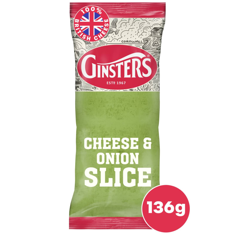Ginsters Cheese & Onion Slice 136g | Ready Meals & Snacking | B&M