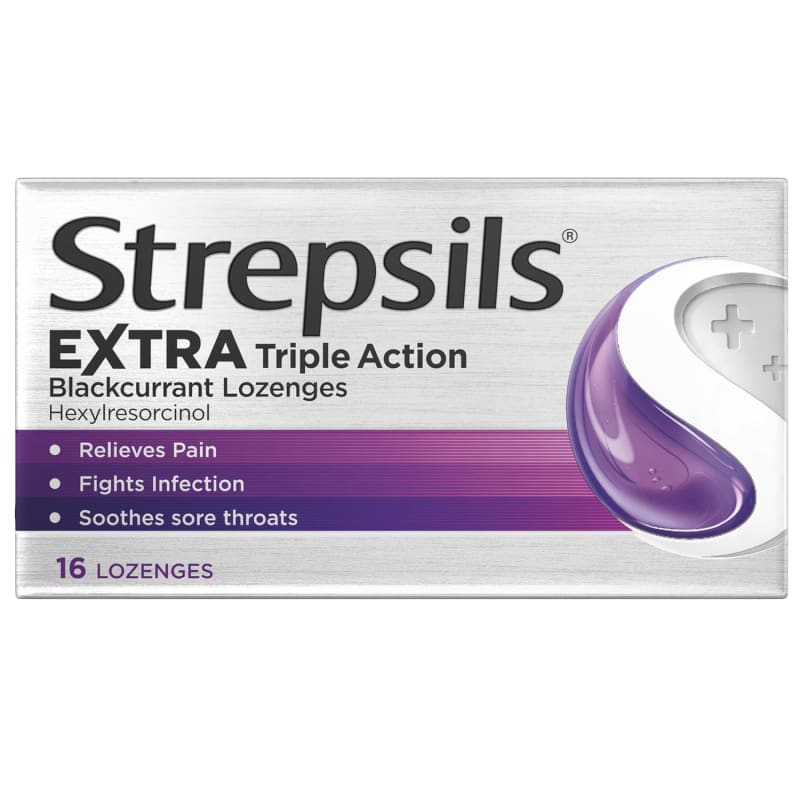 Strepsils Extra Triple Action Lozenges 16pk | Cold & Flu - B&M