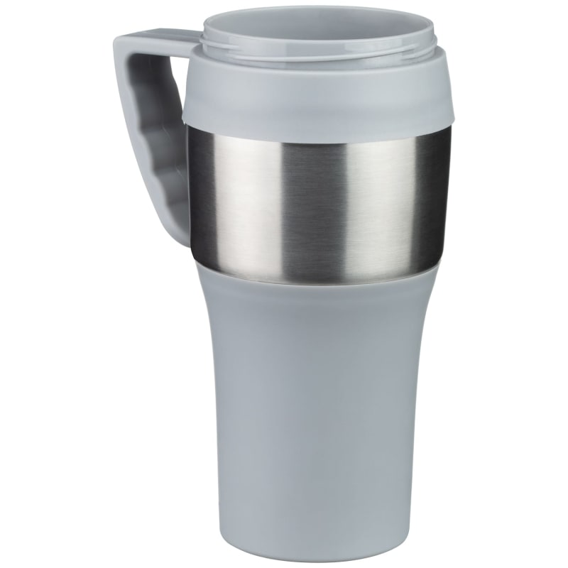 Coloured Travel Mug - Grey | Mugs | B&M Stores