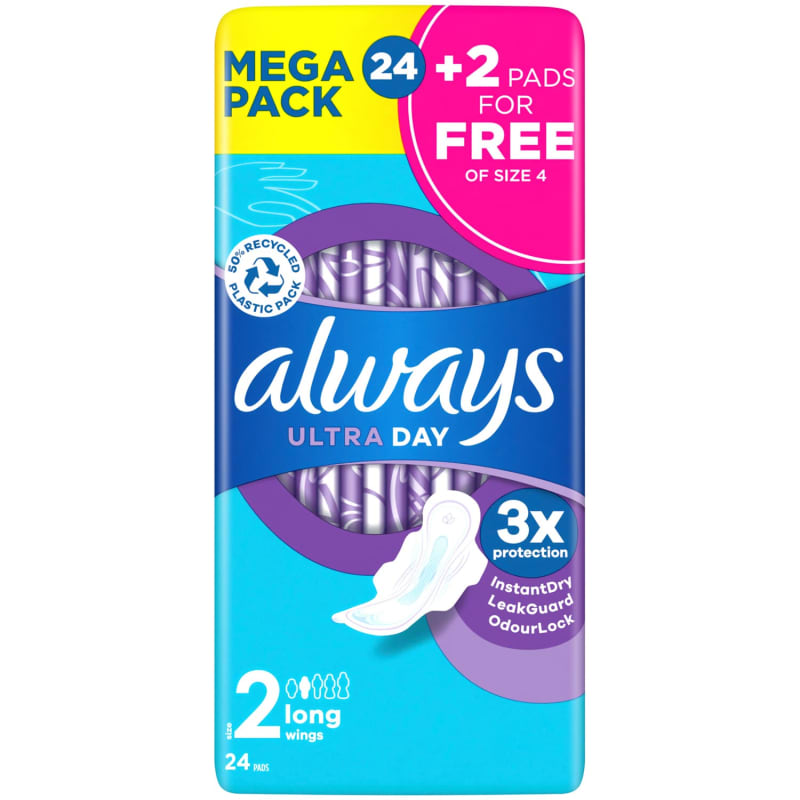 Always Ultra Day Mega Pack 24pk | Feminine Care | B&M Stores
