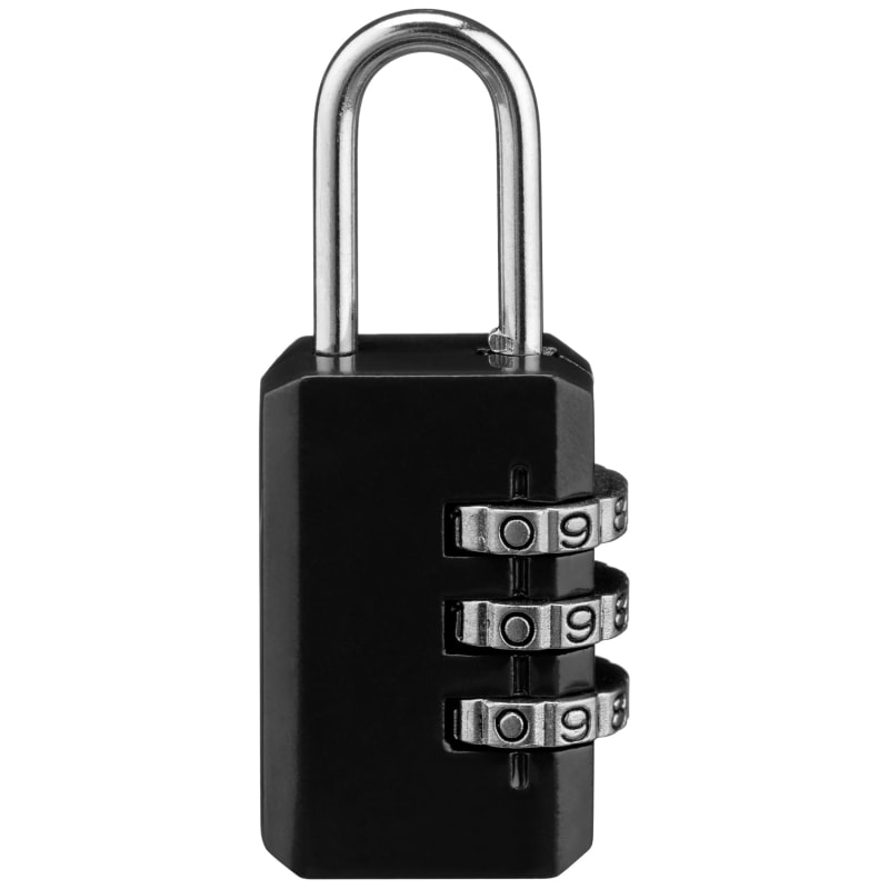 Combination Padlock - Black | Travel Accessories - B&M
