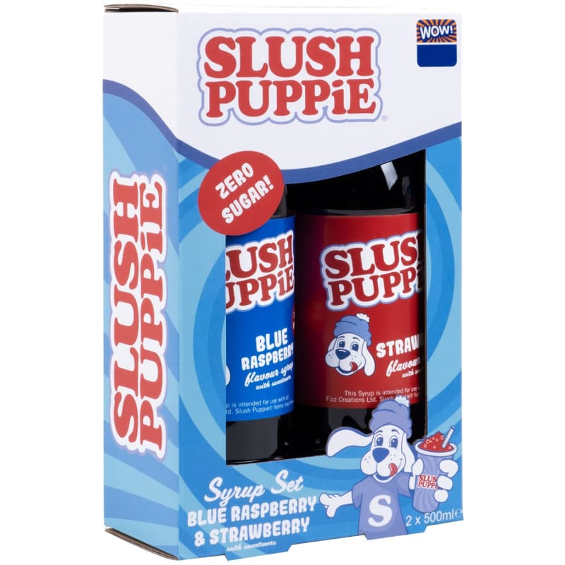 Slush Puppie Sugar Free Syrup Set 2pk - Strawberry | B&M