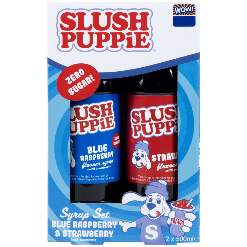Slush Puppie Sugar Free Syrup Set 2pk - Strawberry | B&M