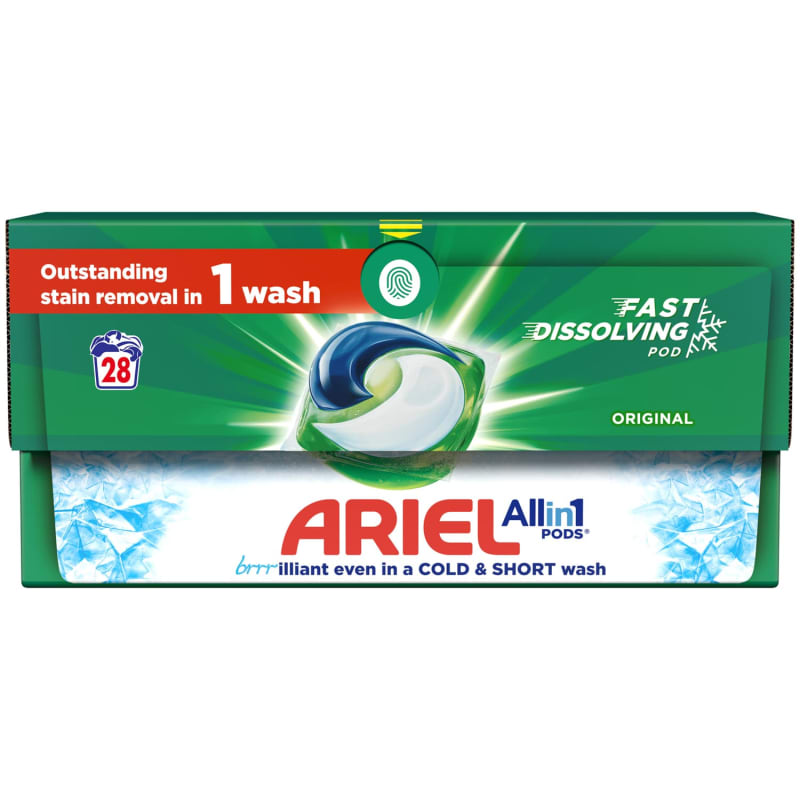 Ariel ECOCLIC® Original All-in-1 Pods - 28W | Detergents - B&M Stores