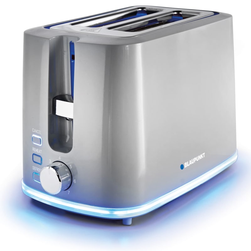 Blaupunkt 2 Slice Illuminating Toaster - Grey | Toaster | B&M Stores