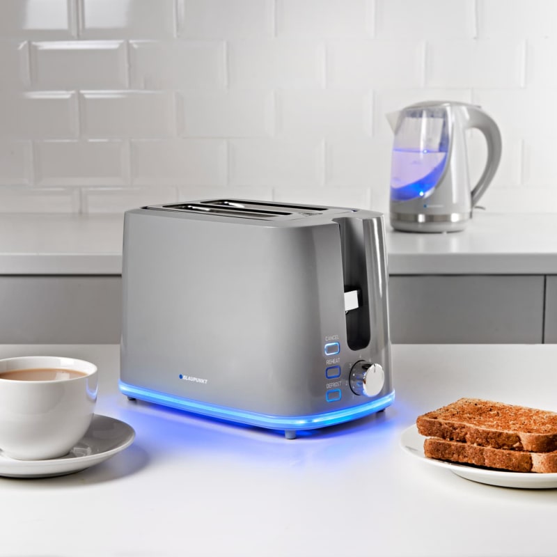 Blaupunkt 2 Slice Illuminating Toaster - Grey | Toaster | B&M Stores