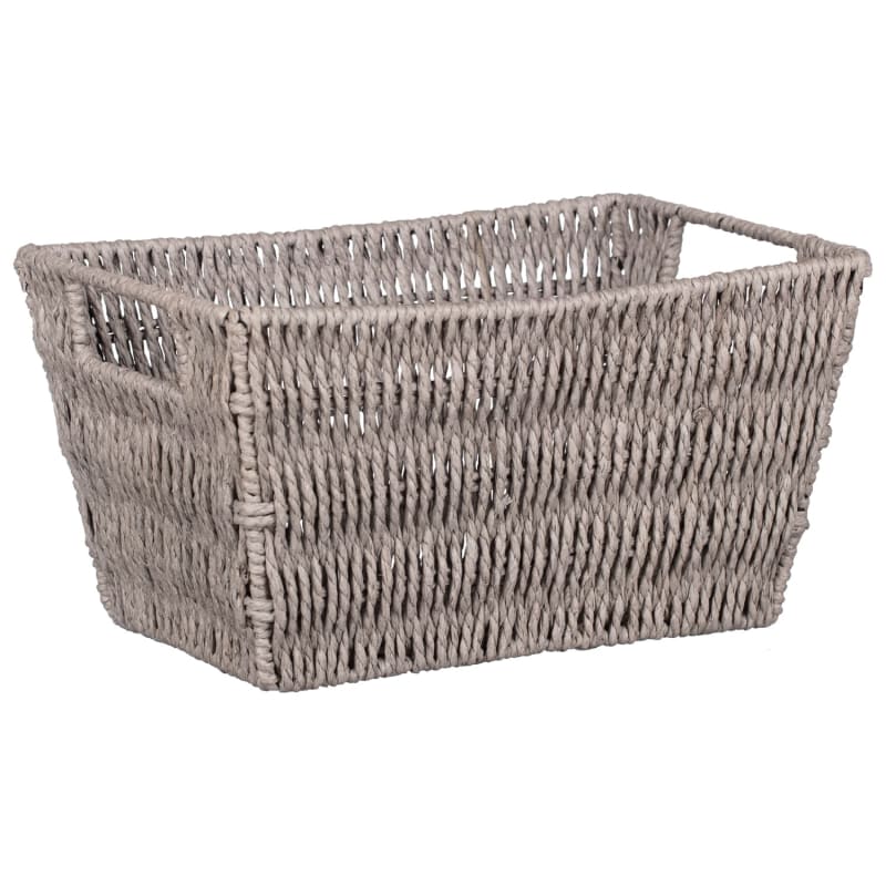 Paper Rope Basket - Grey | Baskets | B&M Stores