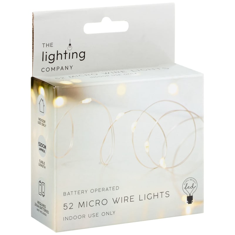 The Lighting Company 52 Micro Wire Lights | Lighting - B&M Stores