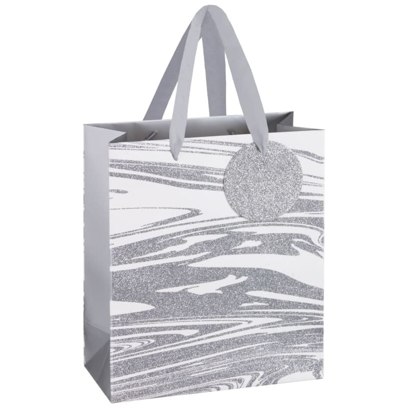 Luxury Gift Bag 3pk - Silver | Gift Bags - B&M Stores