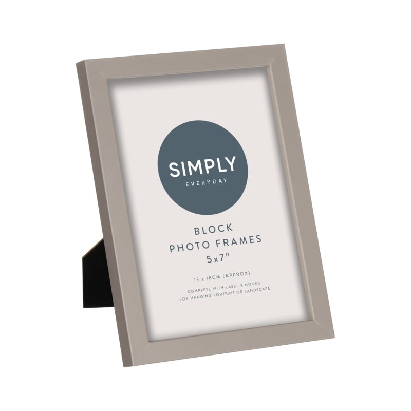 Simply Everyday 5 x 7" Block Frames 3pk - Grey | B&M Stores