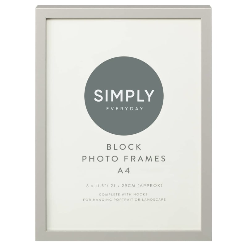 Simply Everyday A4 Block Frames 3pk - Grey | B&M Stores