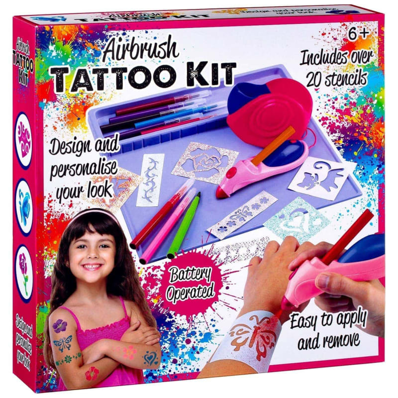 Airbrush Tattoo Kit - Pink | Craft & Design - B&M