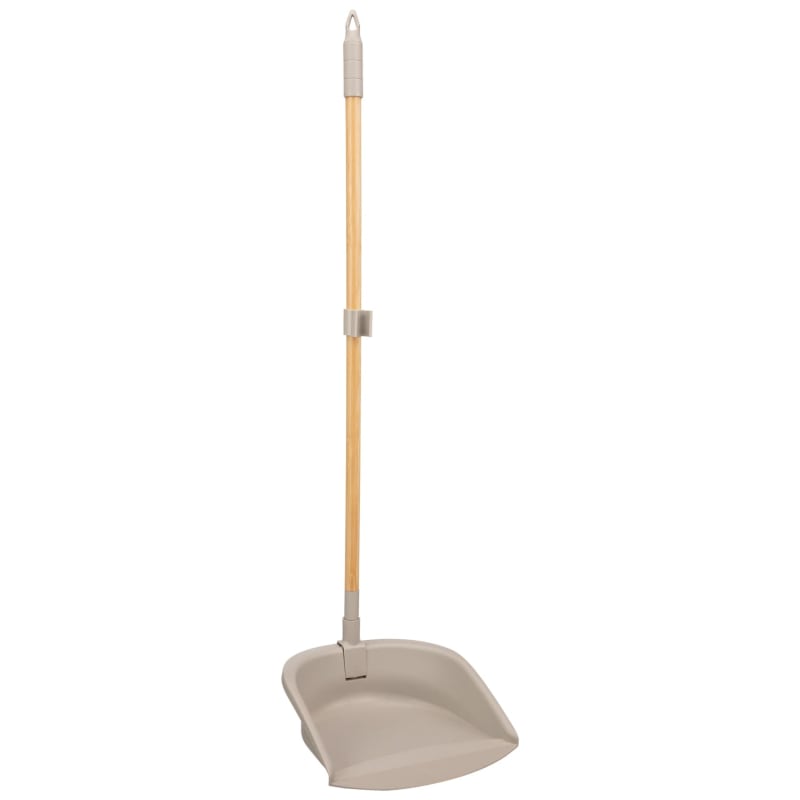 Bamboo Long Handle Dustpan & Brush | Household Cleaning | B&M Stores