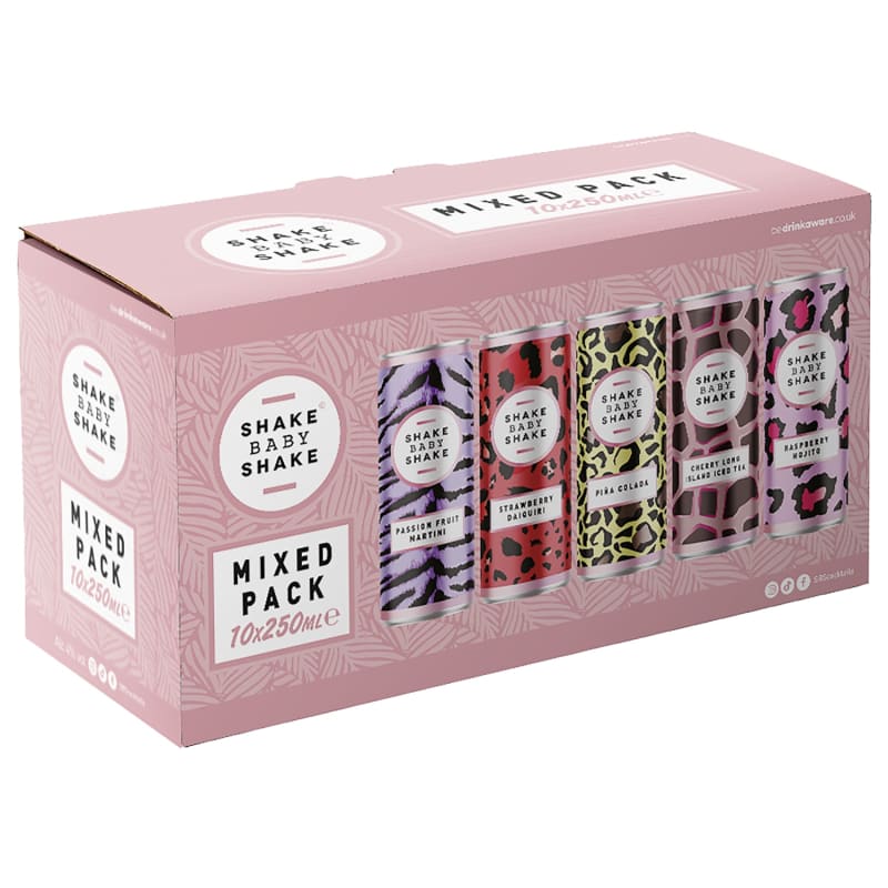 Shake Baby Shake Mixed Pack 10 x 250ml | Pre-Mixed Drinks - B&M