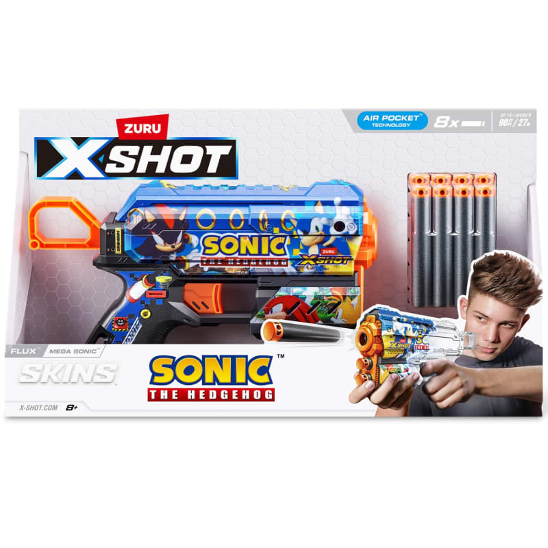 Zuru X-Shot Flux Sonic The Hedgehog | Action Playsets | B&M