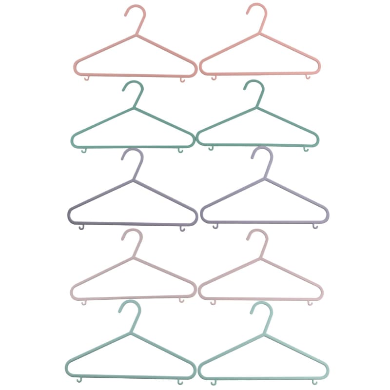 Simply Children's Hangers 10pk - Pink | Clothes Hangers - B&M
