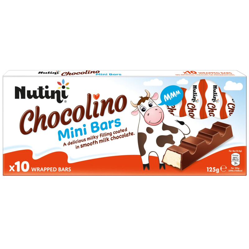 Nutini Chocolino Mini Bars 10pk | Chocolate Multipacks | B&M Stores