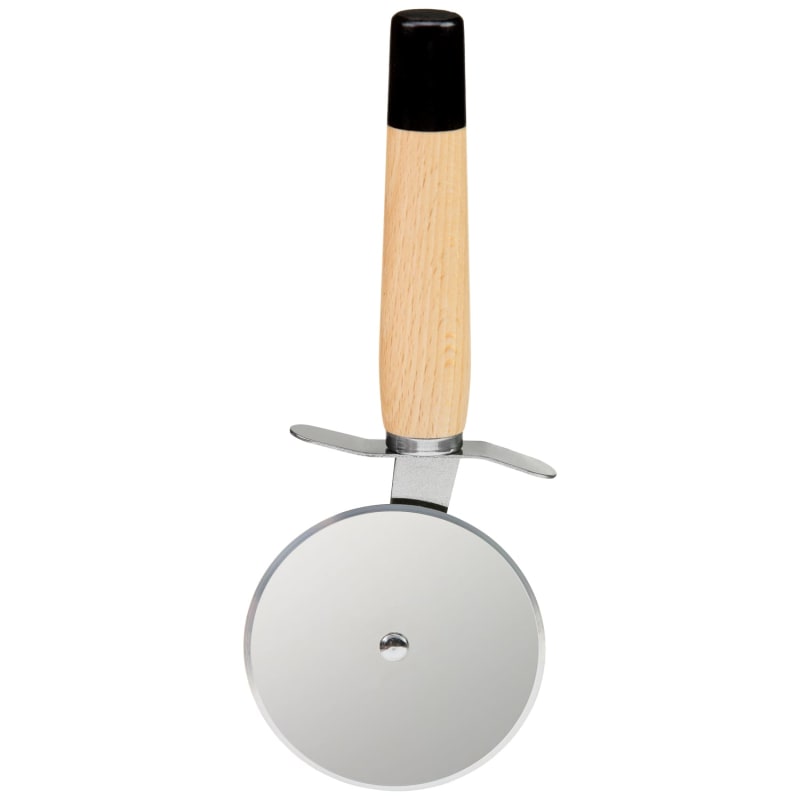 Black & Wood Pizza Wheel | Kitchen Accessories | B&M Stores
