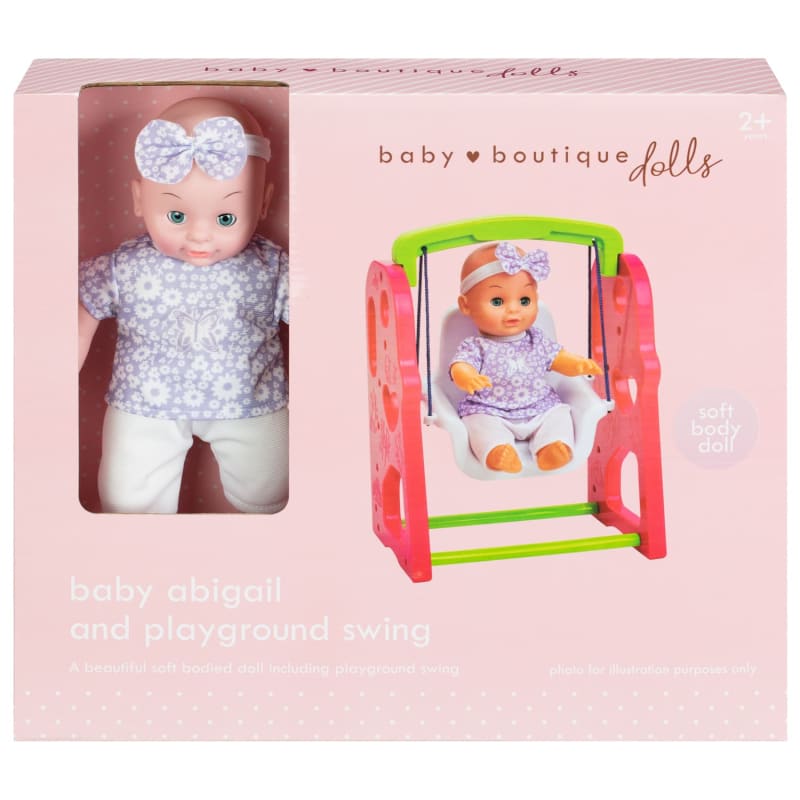 Baby Boutique Dolls Playground Set - Swing | Dolls | B&M