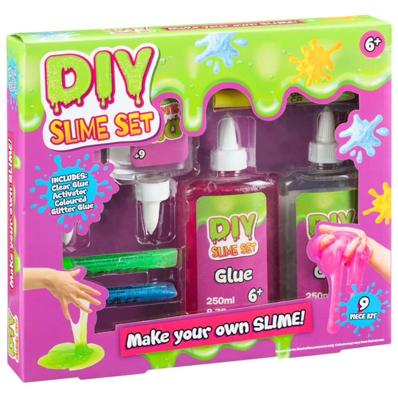 DIY Slime Set 9pc | Slime Toys - B&M