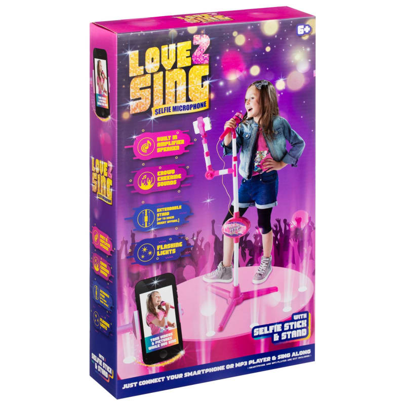 Love 2 Sing Selfie Microphone | Playsets | B&M Stores