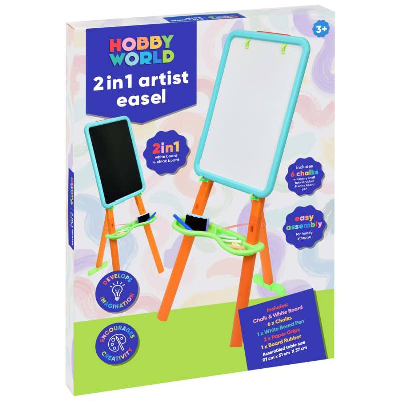 Hobby World 2 in 1 Artist Easel | Arts & Crafts | B&M Stores