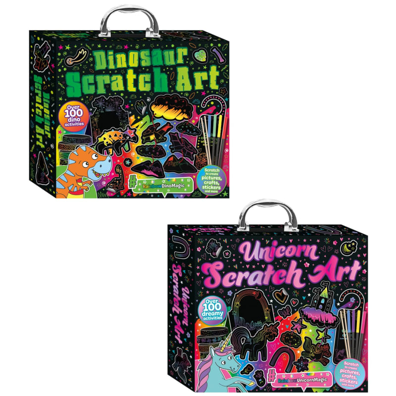 Ultimate Neon Scratch Art - Dinosaur | Arts & Crafts | B&M