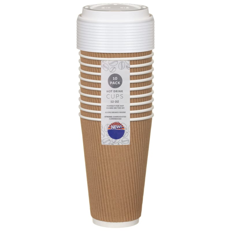 Hot Drinks Cup 10pk | Cups | B&M Stores