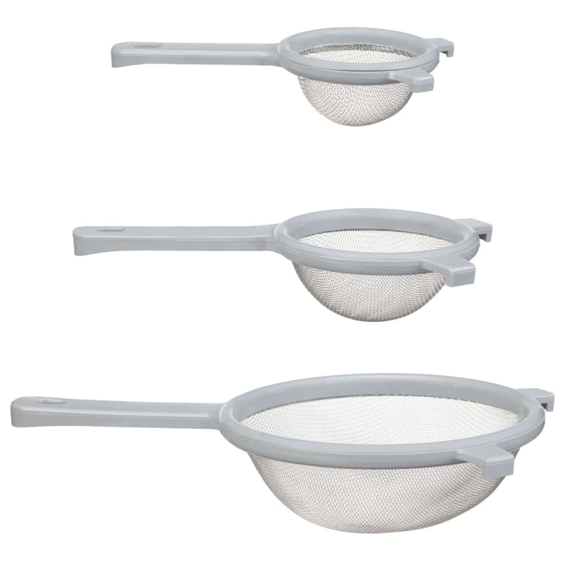 Simply Everyday Stainless Steel Strainer Set 3pk | Cookware | B&M
