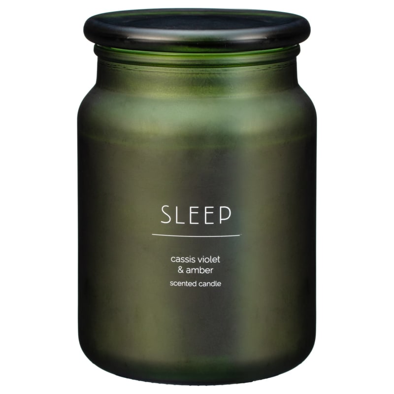 Large Sleep Scented Candle - Cassis Violet & Amber | Candles | B&M