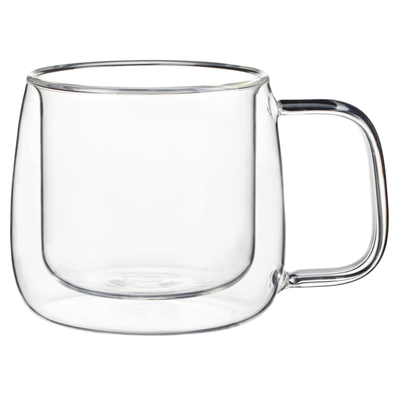 Double Walled Glass Coffee Mug | Mugs | B&M Stores