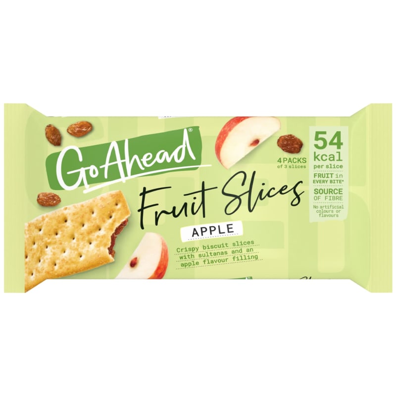 Go Ahead Fruit Slices 4pk - Apple | Biscuits | B&M