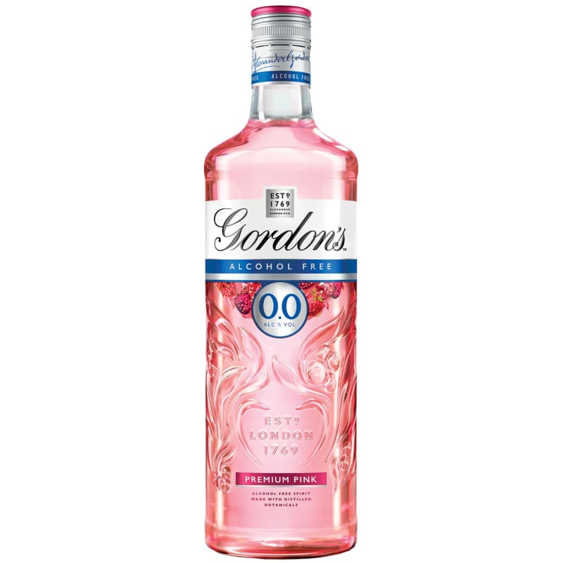 Gordon's Alcohol Free Premium Pink Gin 70cl | 0% Gin | B&M