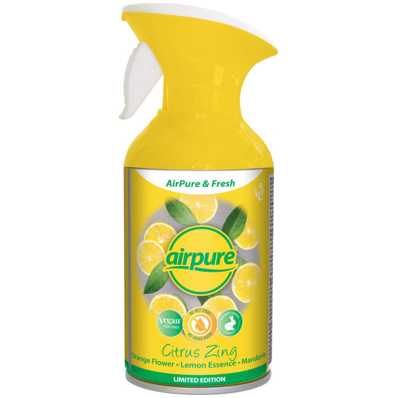 Airpure & Fresh Air Freshener 250ml - Citrus Zing | B&M Stores