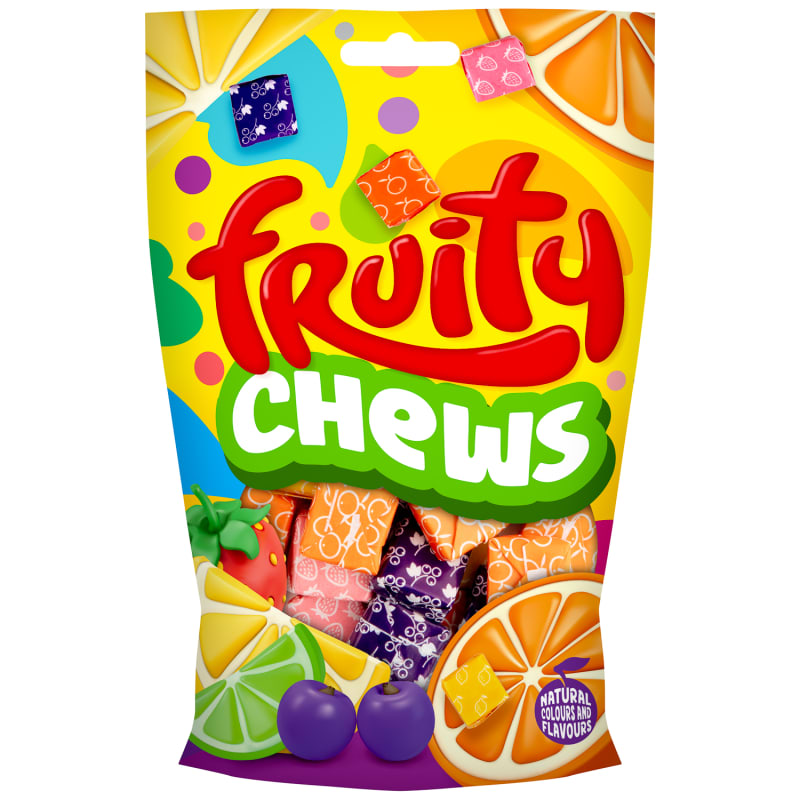 Fruity Chews Pouch 165g | Sweet Mutlipacks | B&M Stores