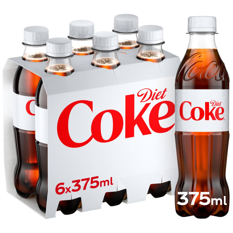 Diet Coke 6 x 375ml | Soft Drinks | B&M Stores
