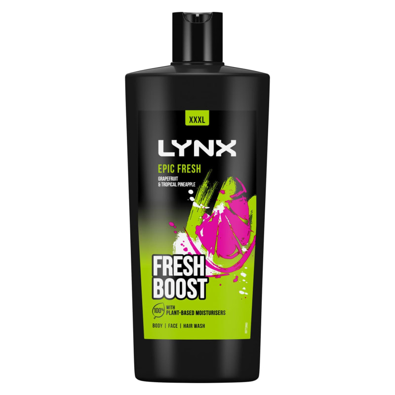Lynx Epic Fresh Grapefruit & Tropical Pineapple Wash 700ml - B&M