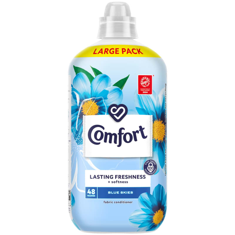 Comfort Fabric Conditioner 48 Washes - Blue Skies | Detergents ...
