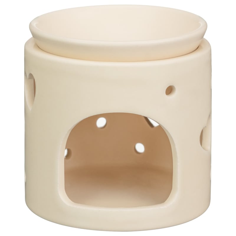 Mini Heart Oil Burner with Removeable Top - White | Oil Burners | B&M