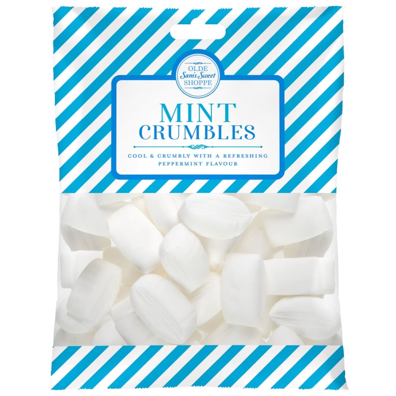 Olde Sam's Sweet Shoppe Mint Crumbles 150g | Confectionery | B&M