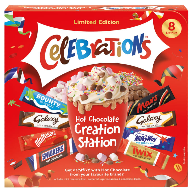 Celebrations Hot Chocolate Creation Station 8pk | Hot Chocolate - B&M