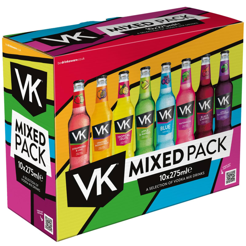 VK Mixed 10pk | Alcohol - B&M