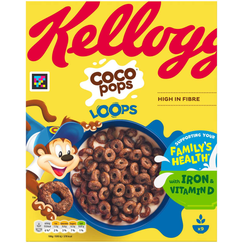 Kellogg's Coco Pops Loops 285g | Breakfast Cereal | B&M Stores