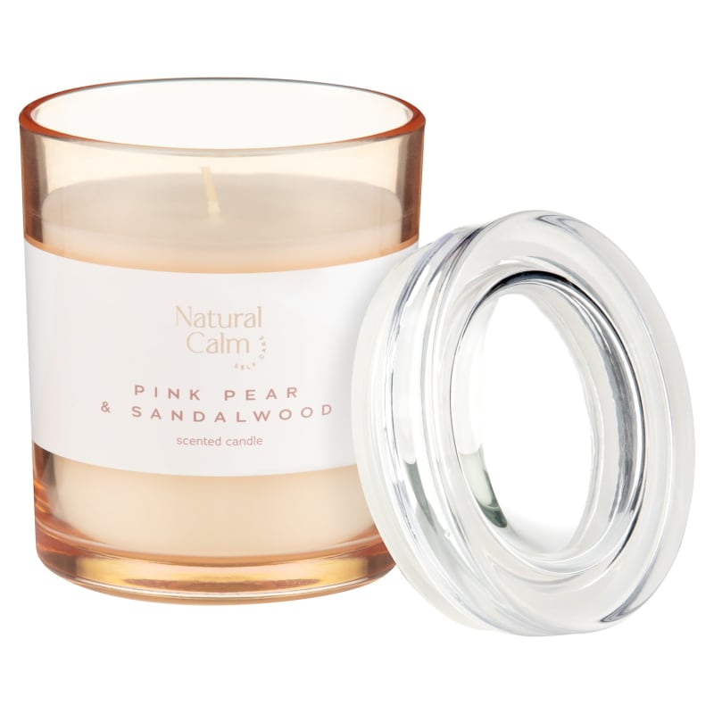 Large Scented Candle - Pink Pear & Sandalwood | Candles | B&M Stores