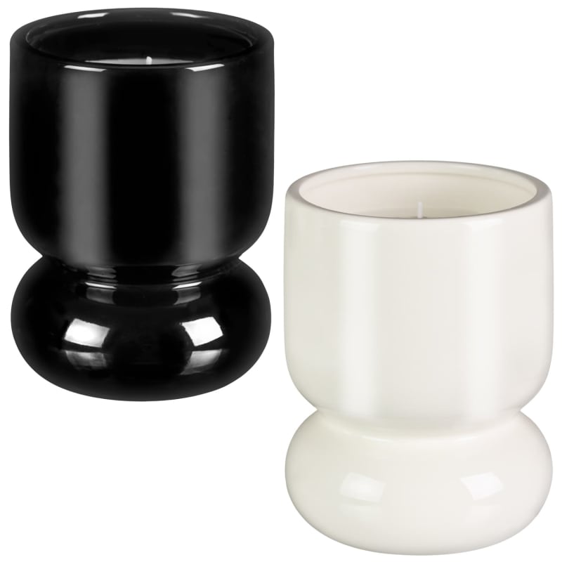 Large Round Base Candle Holder - White | Candles & Diffusers | B&M