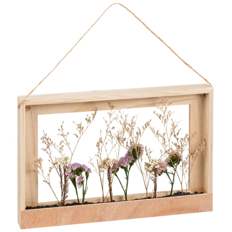 Dried Flowers In Wooden Frame - Assorted |Decorative Accessories| B&M