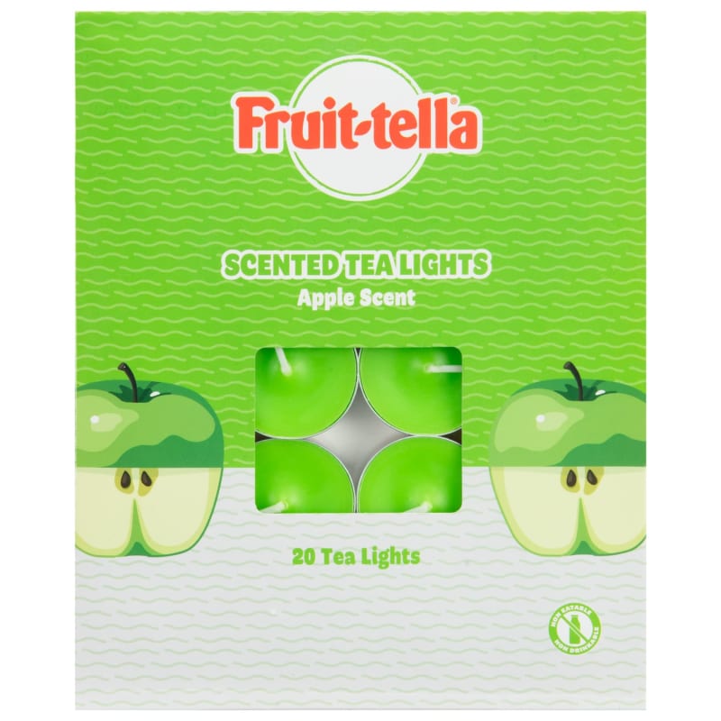 Fruittella Scented Tealights 20pk - Apple | Candles & Diffusers | B&M ...