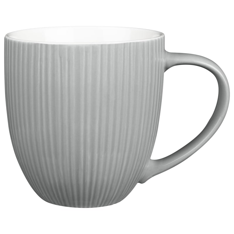 Ribbed Mug - Grey | Mugs | B&M Stores